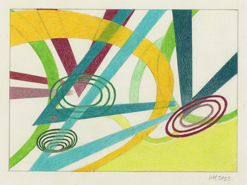 Kate Hendrickson: Rotating Paceline, colored pencil on wove paper ...