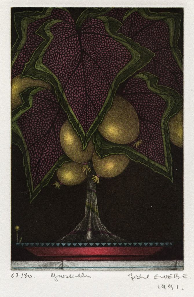 Michel ESTEBE - Currants - Groseilles - Color mezzotint - 1991 — Mesh ...