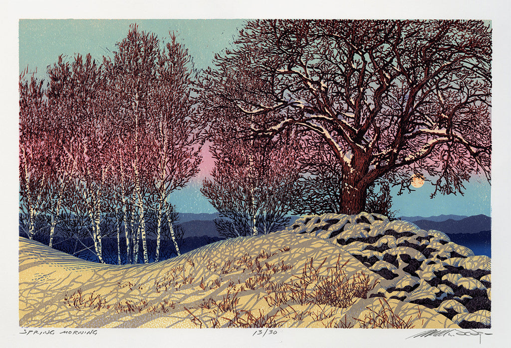 William Hays - Spring Morning - color linocut reduction - 2021 — Mesh ...